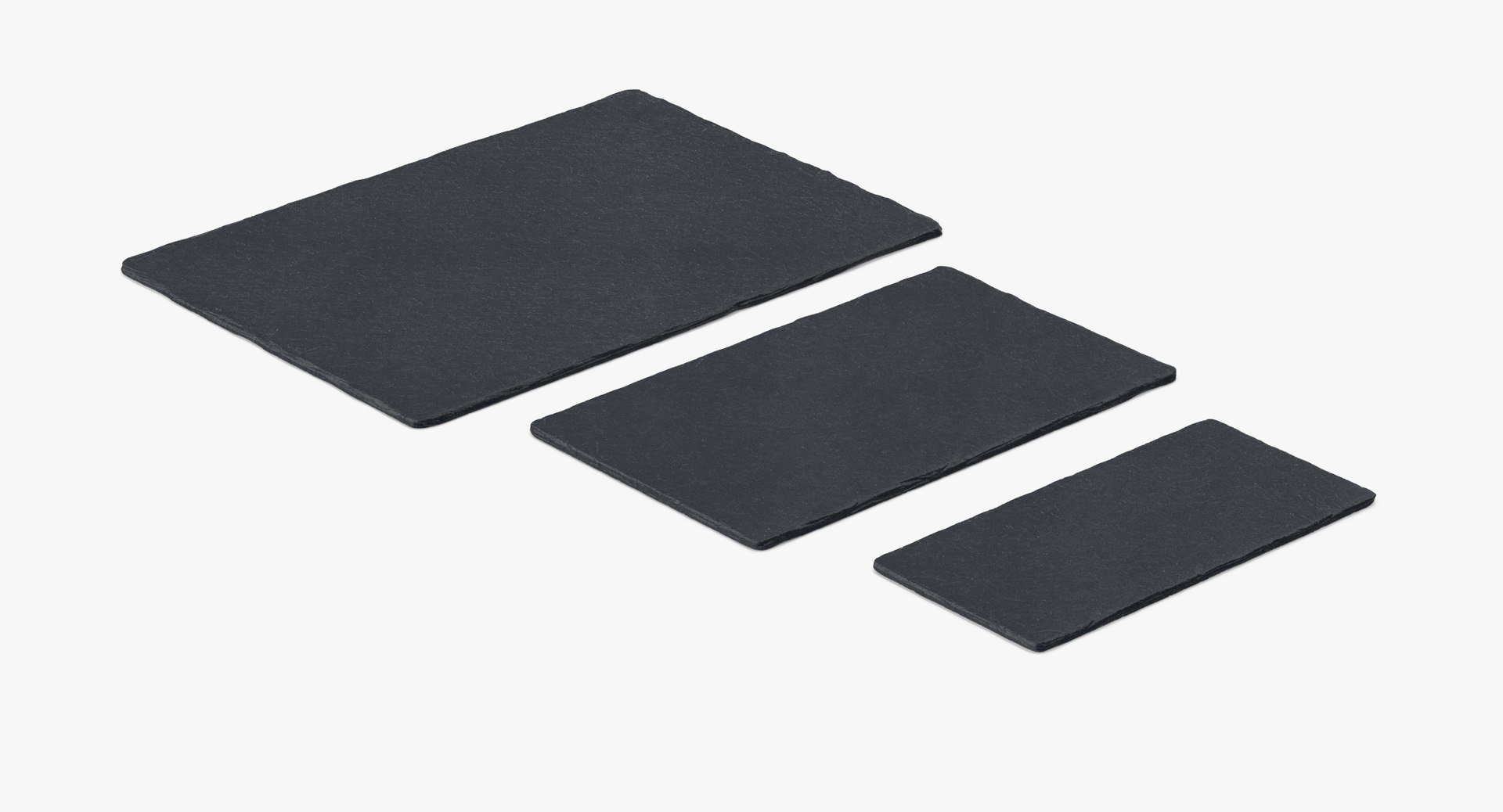 3d Slate Rectangular Plates Model