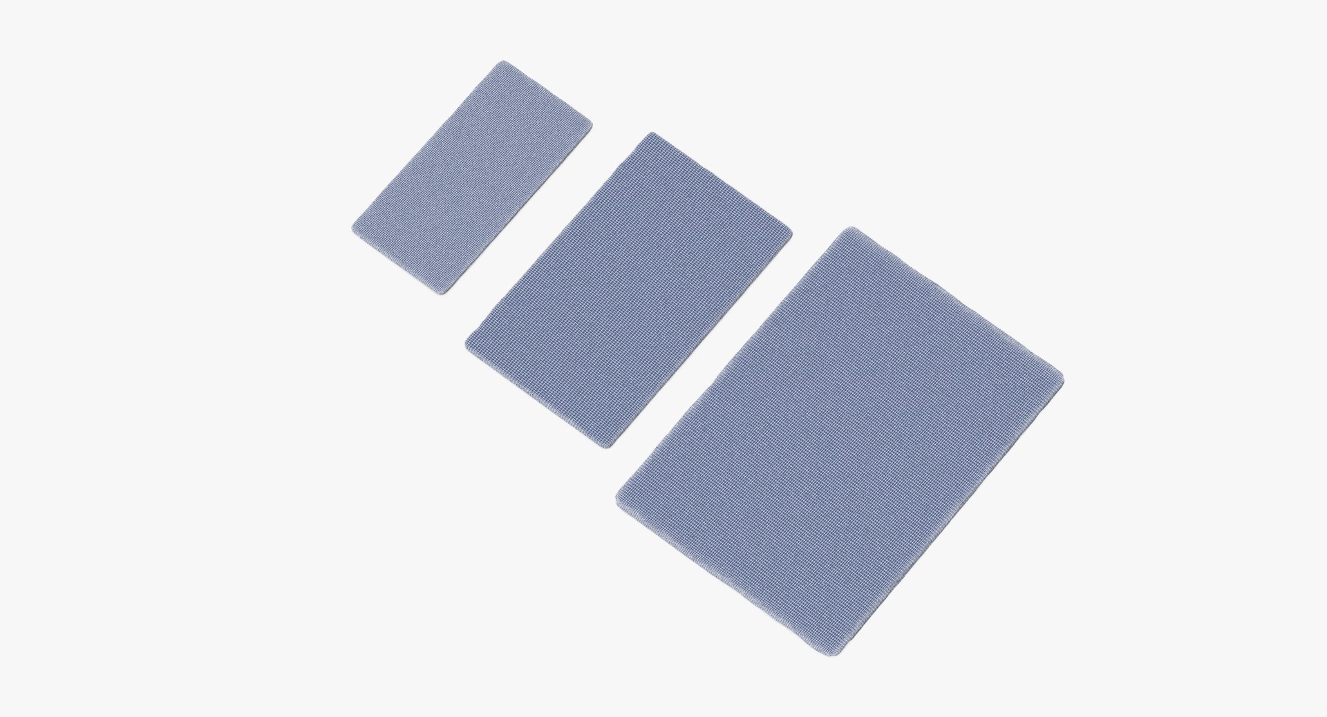 3d Slate Rectangular Plates Model