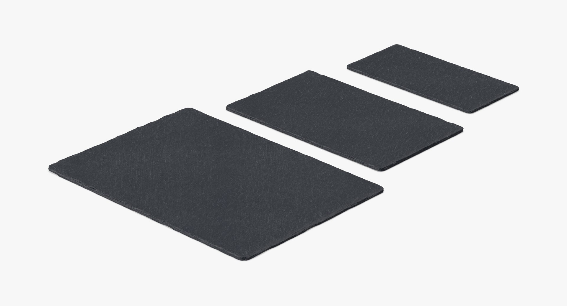 3d Slate Rectangular Plates Model