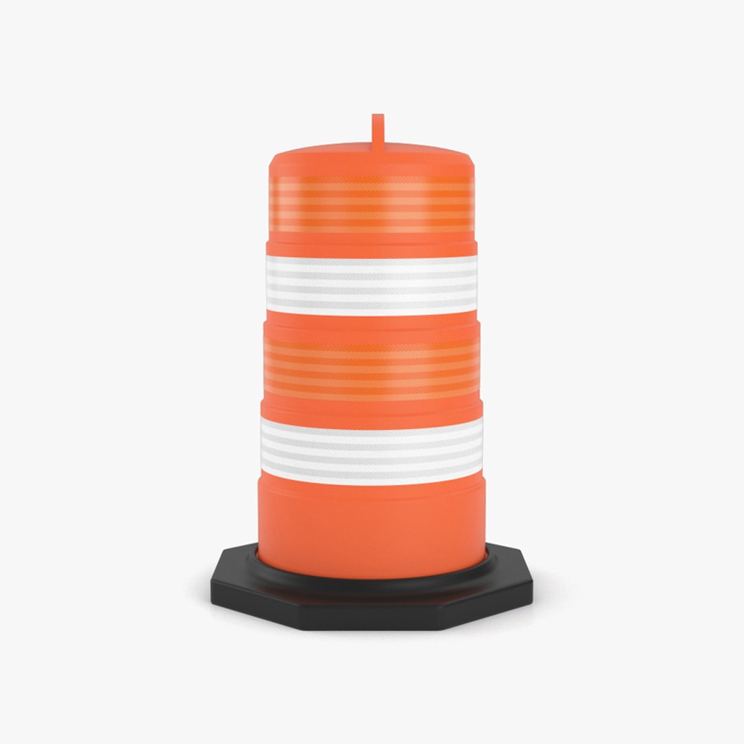 3D Traffic Road Barrel model - TurboSquid 1758891