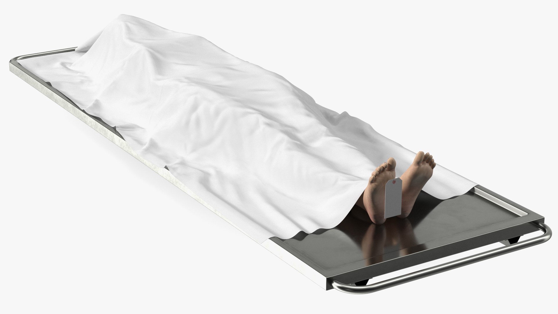 3D Female Dead Body Covered with Cloth model - TurboSquid 1977372