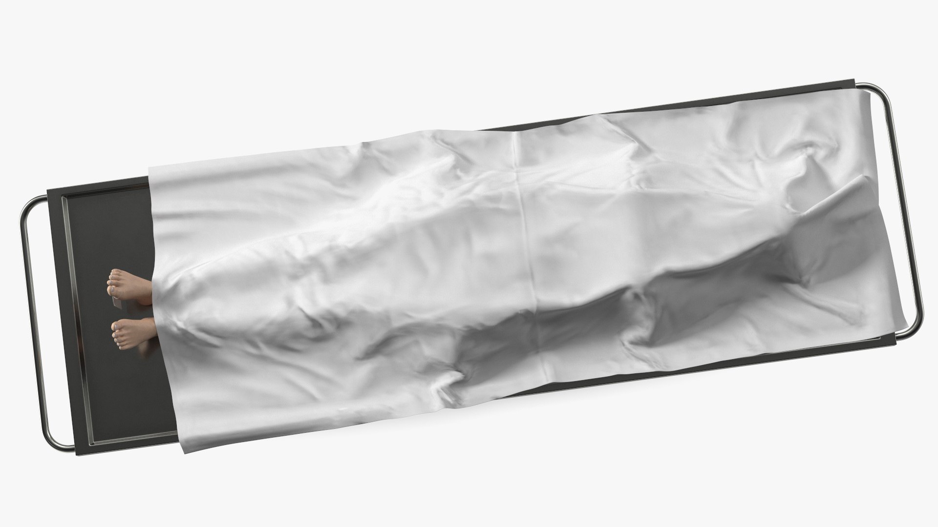 3D Female Dead Body Covered with Cloth model - TurboSquid 1977372