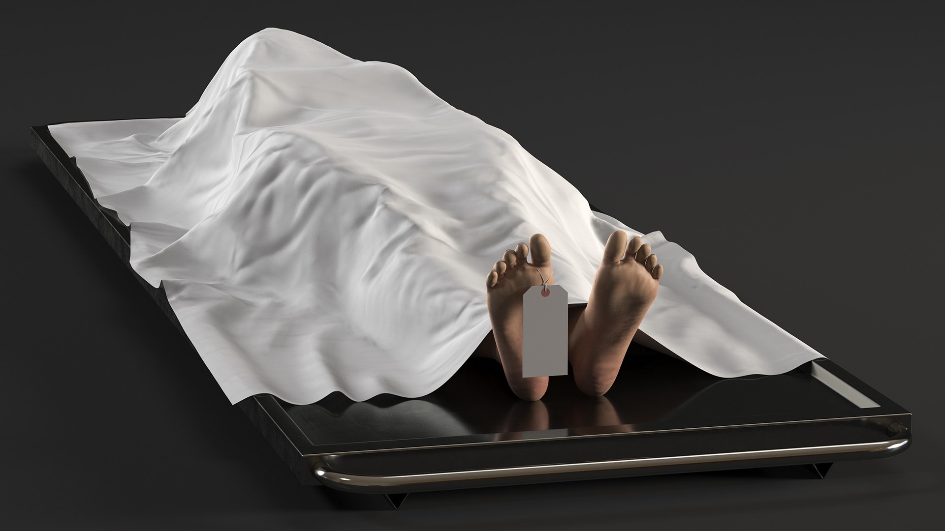 3D Female Dead Body Covered with Cloth model - TurboSquid 1977372