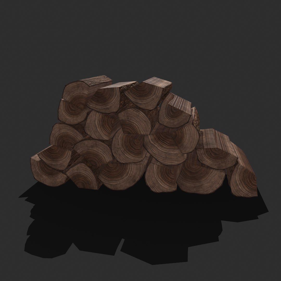 3D Wood Stack Pieces - TurboSquid 1730261