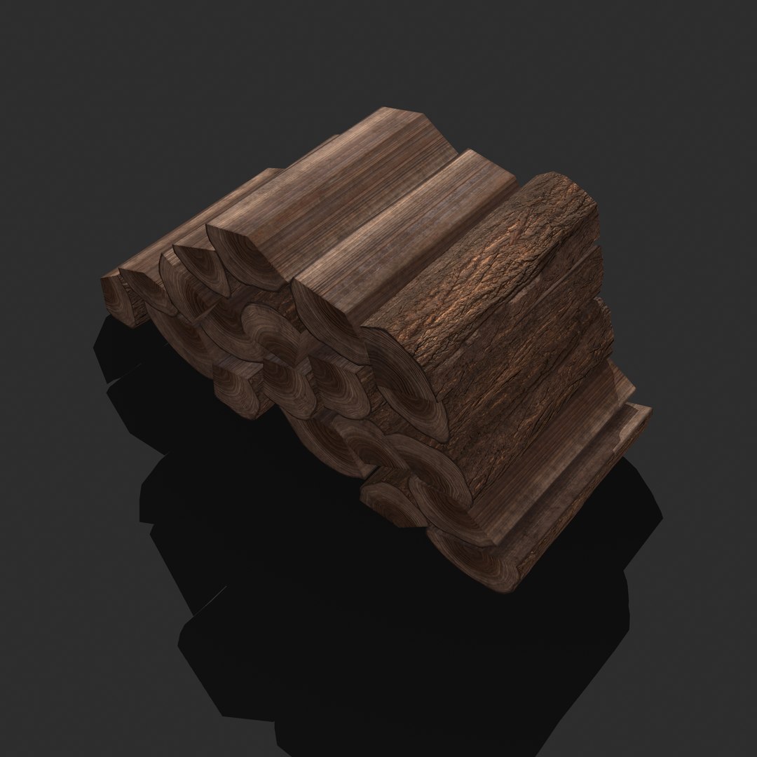 3D Wood Stack Pieces - TurboSquid 1730261