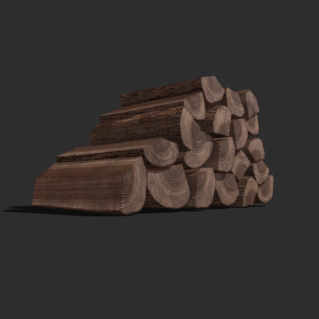 3D Wood Stack Pieces - TurboSquid 1730261