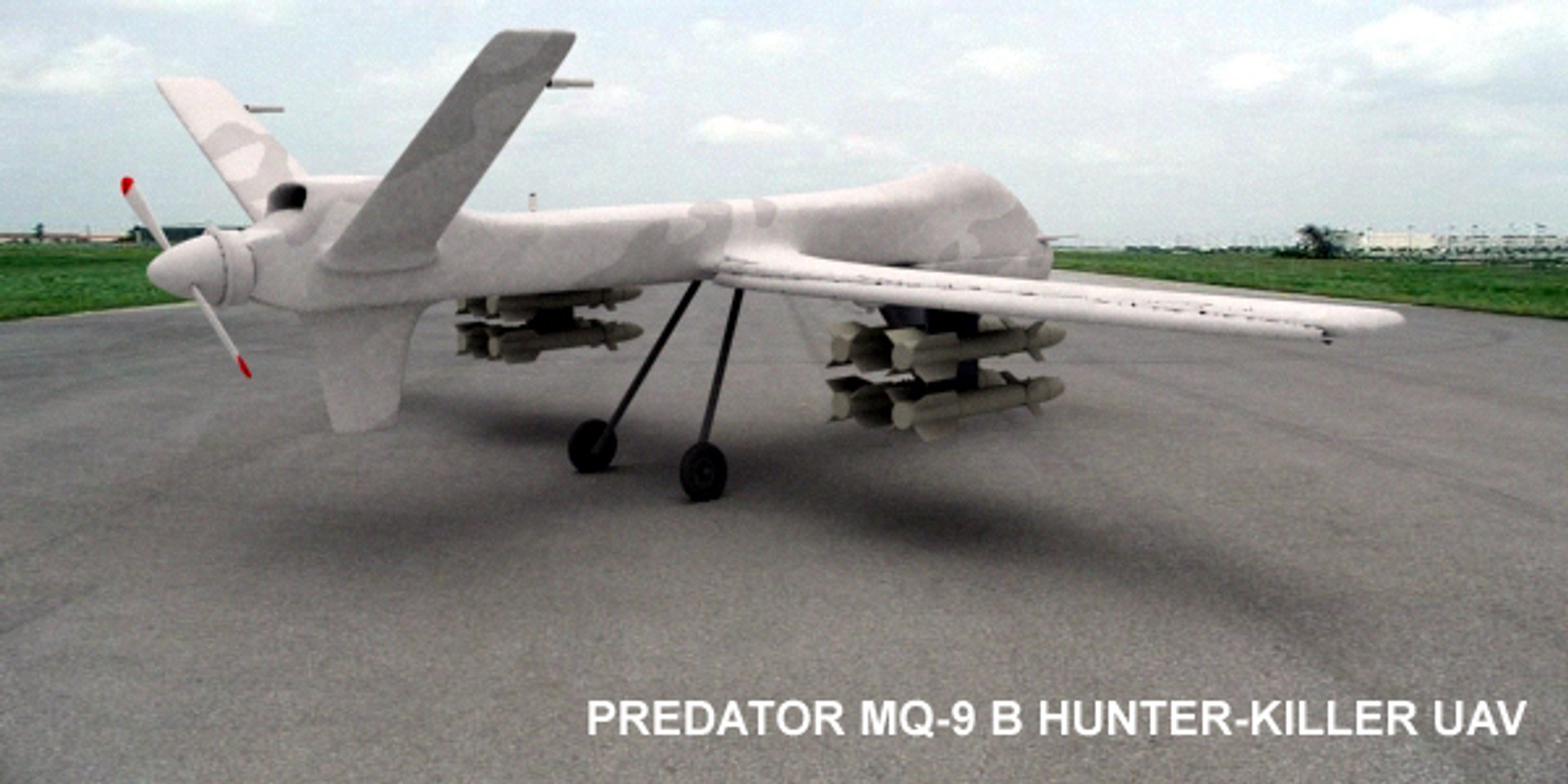 uavs predator mq-9b 3d model