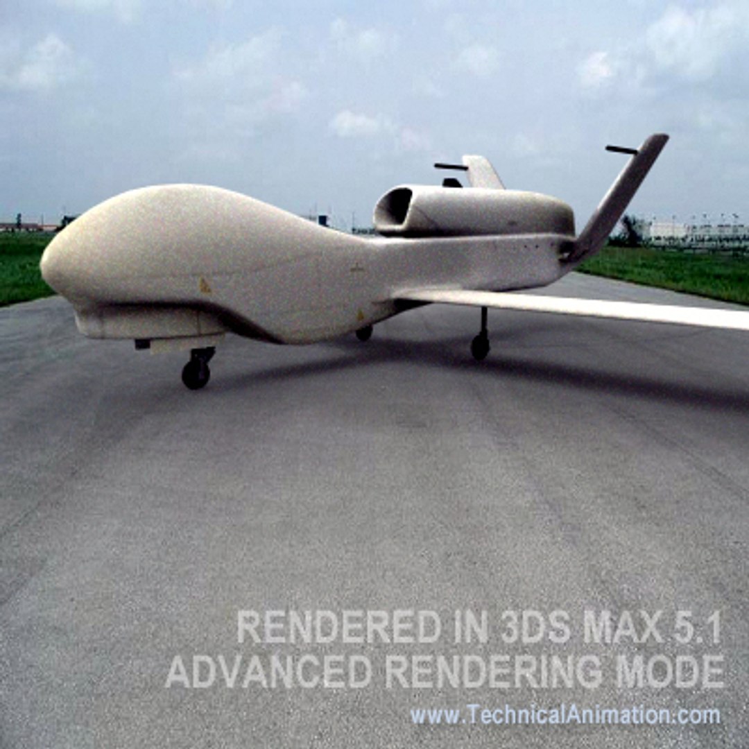 uavs predator mq-9b 3d model