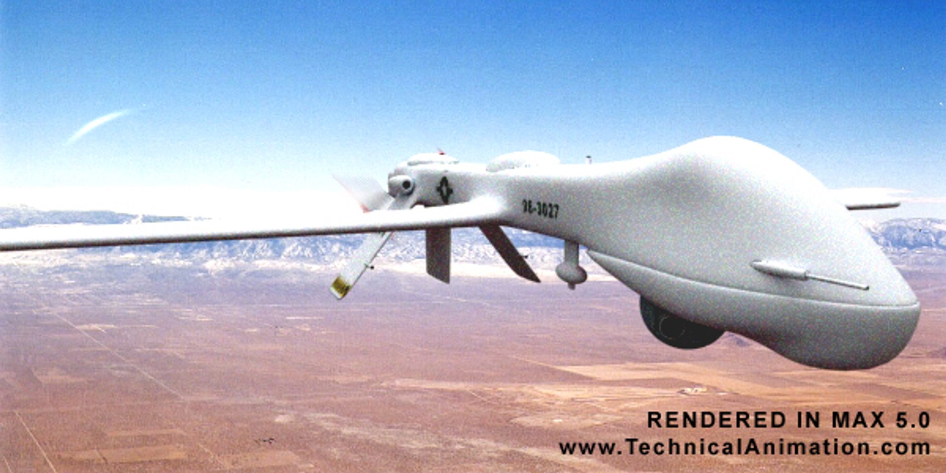 uavs predator mq-9b 3d model
