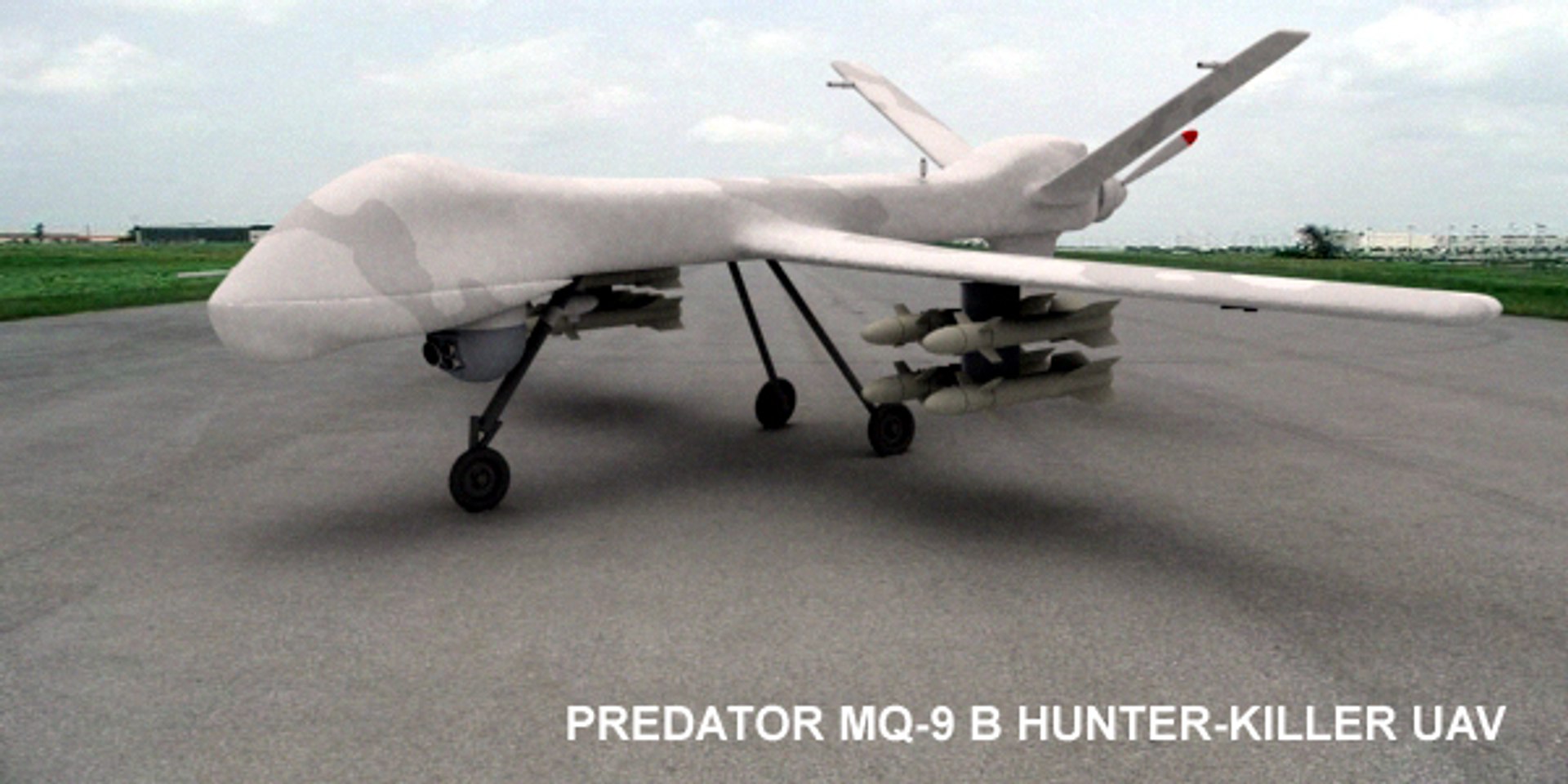 uavs predator mq-9b 3d model