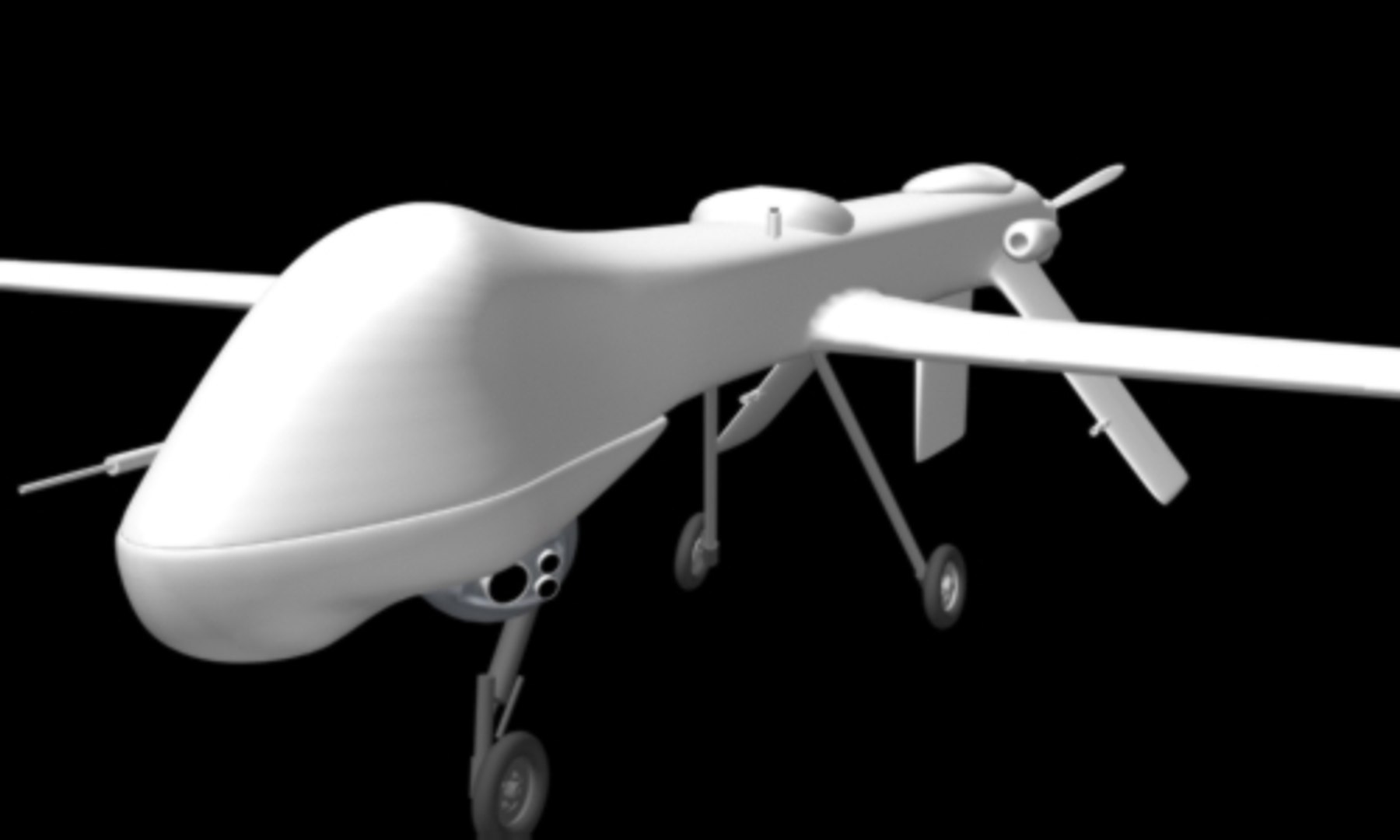 uavs predator mq-9b 3d model