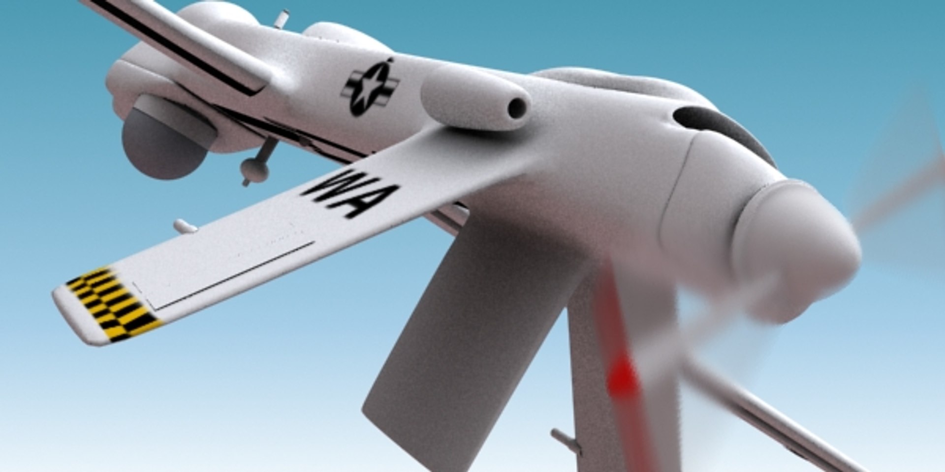 uavs predator mq-9b 3d model