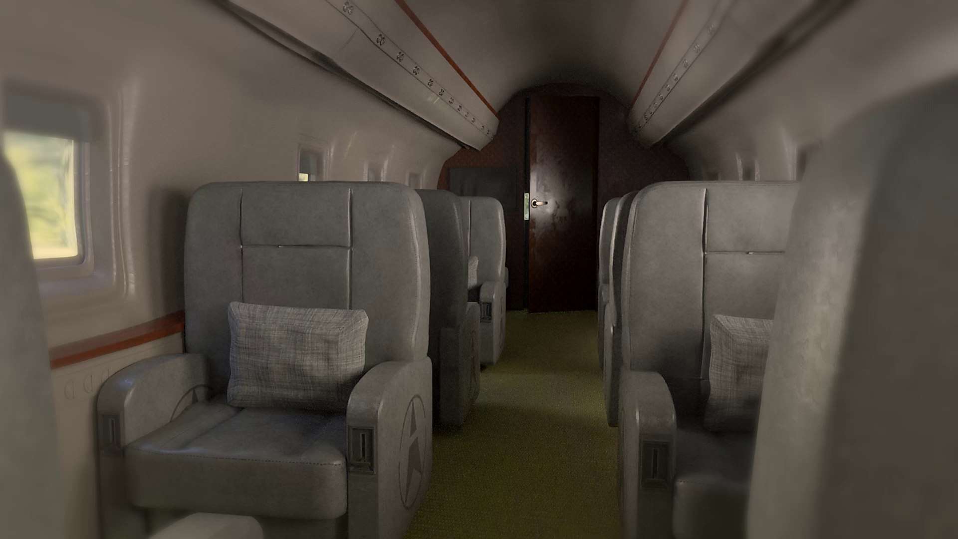 Realistic Private Jet Interior Model - TurboSquid 1503747