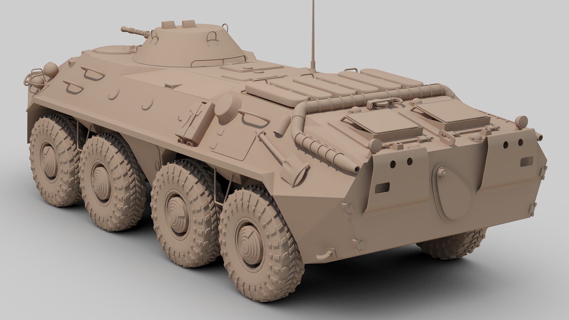 Russian Btr 70 3D Model - TurboSquid 1551603
