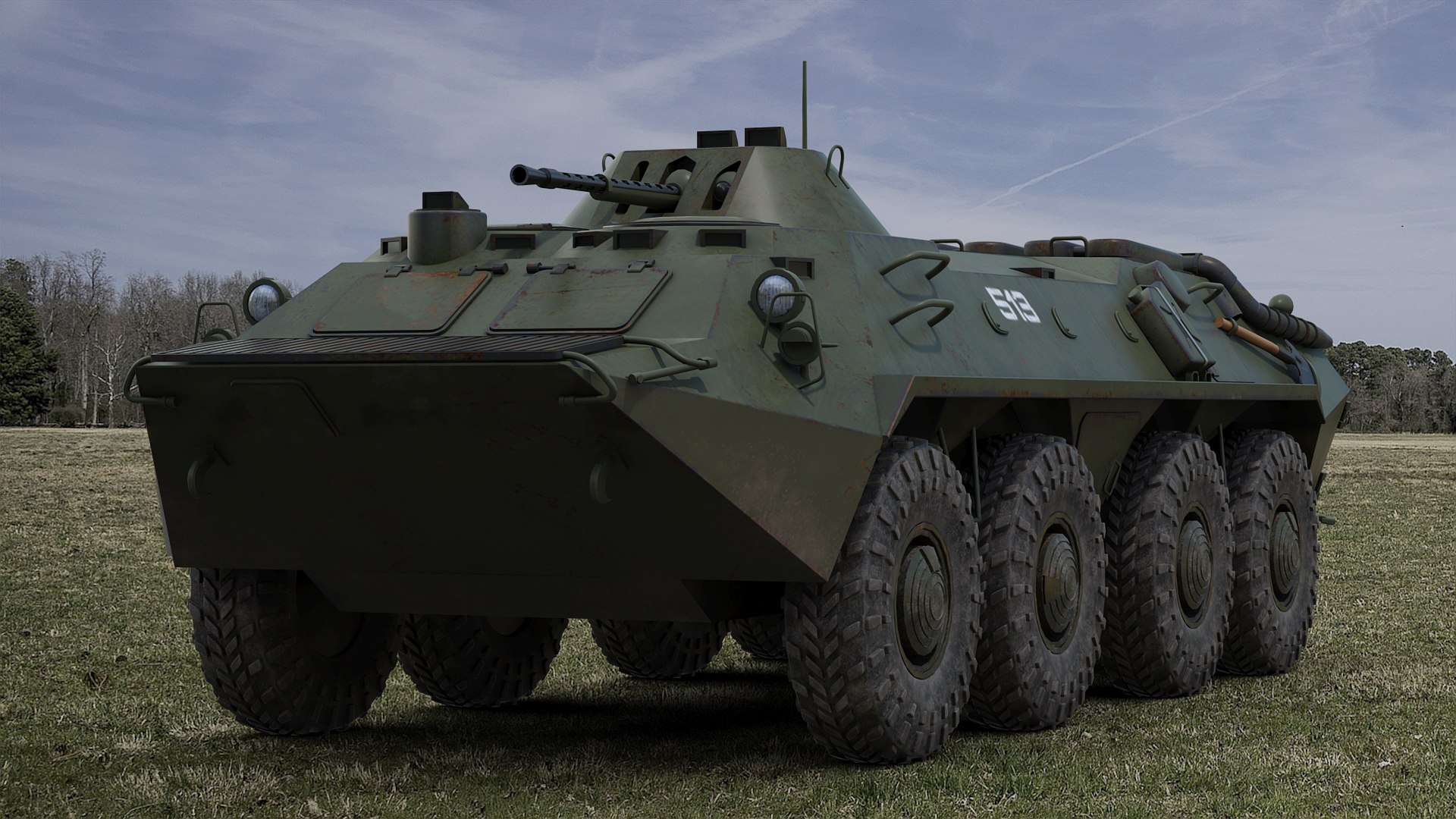 Russian Btr 70 3D Model - TurboSquid 1551603