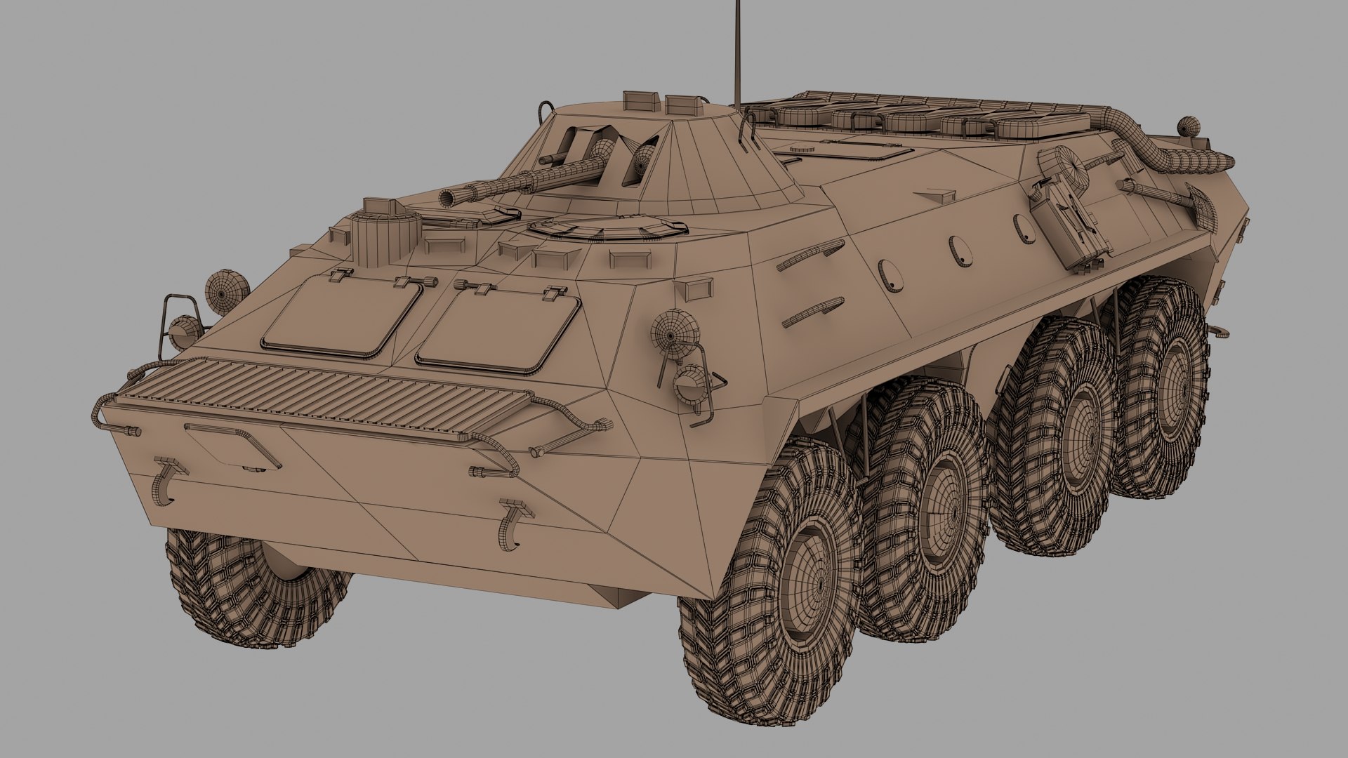 Russian Btr 70 3D Model - TurboSquid 1551603