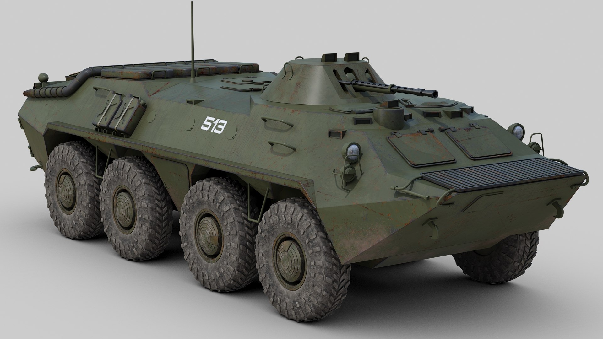 Russian Btr 70 3D Model - TurboSquid 1551603
