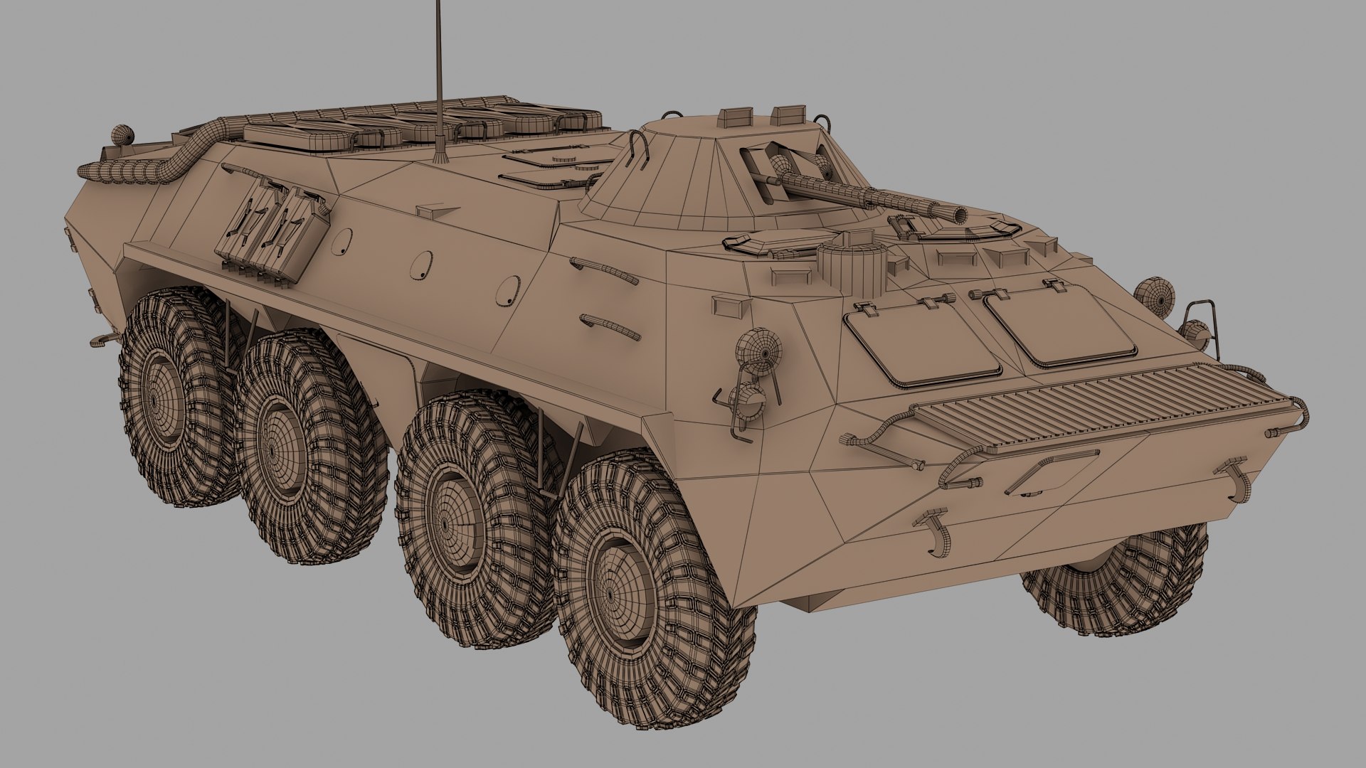 Russian Btr 70 3D Model - TurboSquid 1551603
