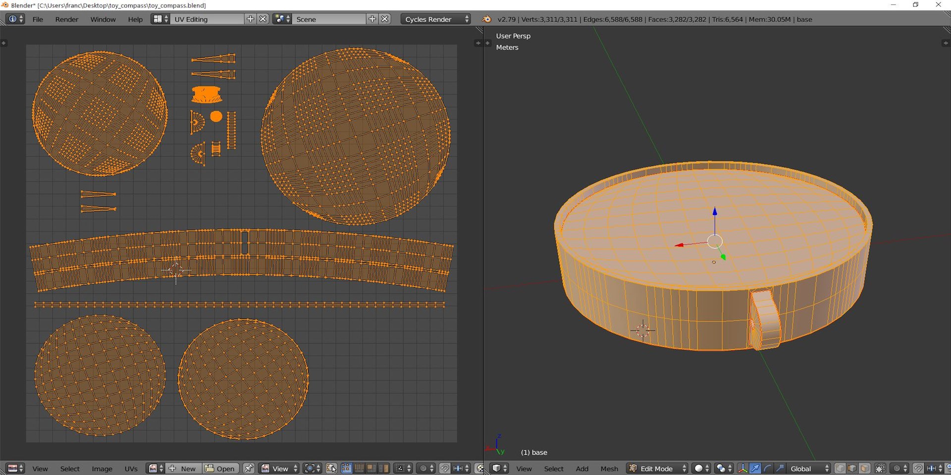 3D Toy Compass - TurboSquid 1200508