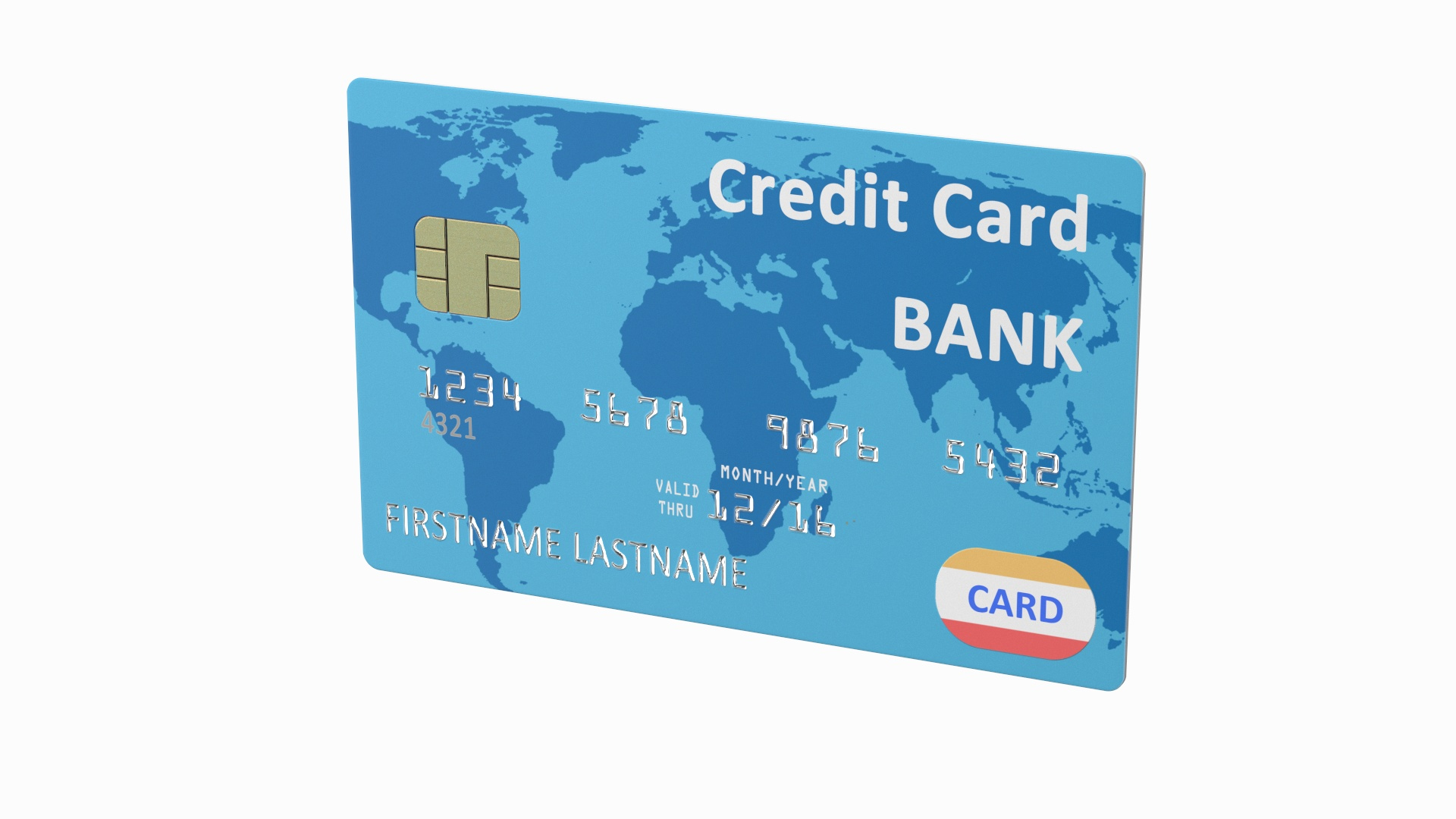 3D model Standard Credit Card - TurboSquid 2121378