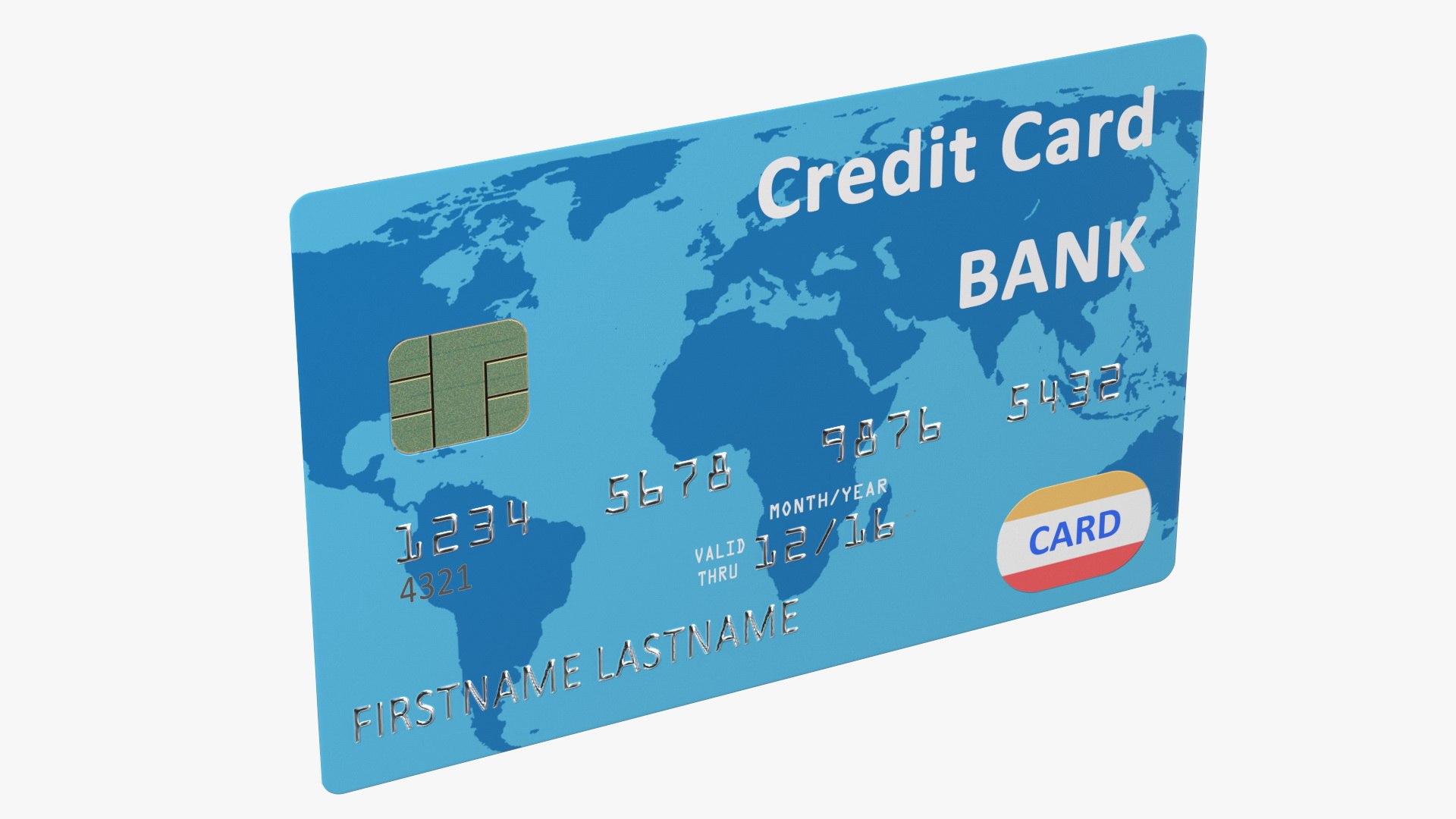 3D model Standard Credit Card - TurboSquid 2121378