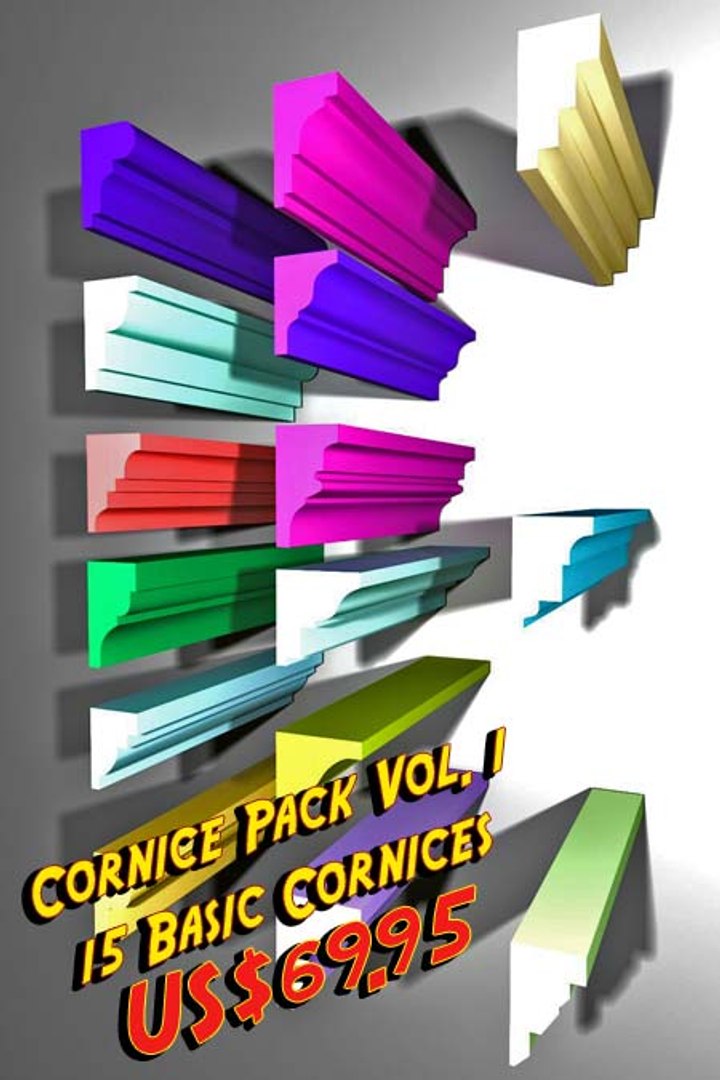 3d 15 Basic Cornice Model