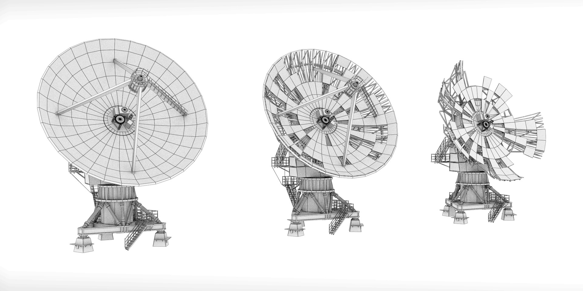 Radio Telescope Pack 3D Model - TurboSquid 2138558