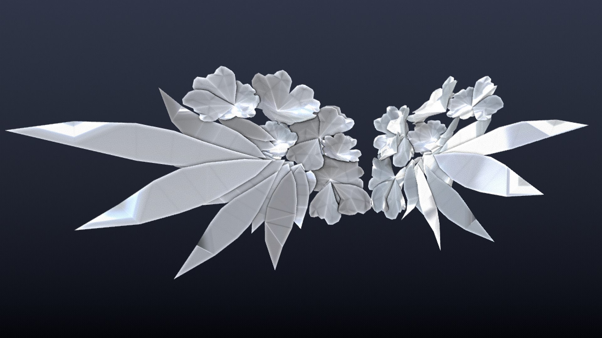 Flower Wing 3D Model - TurboSquid 1796158