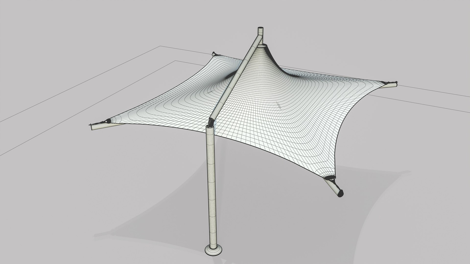 Tensile Structure Design 3D - TurboSquid 2374323