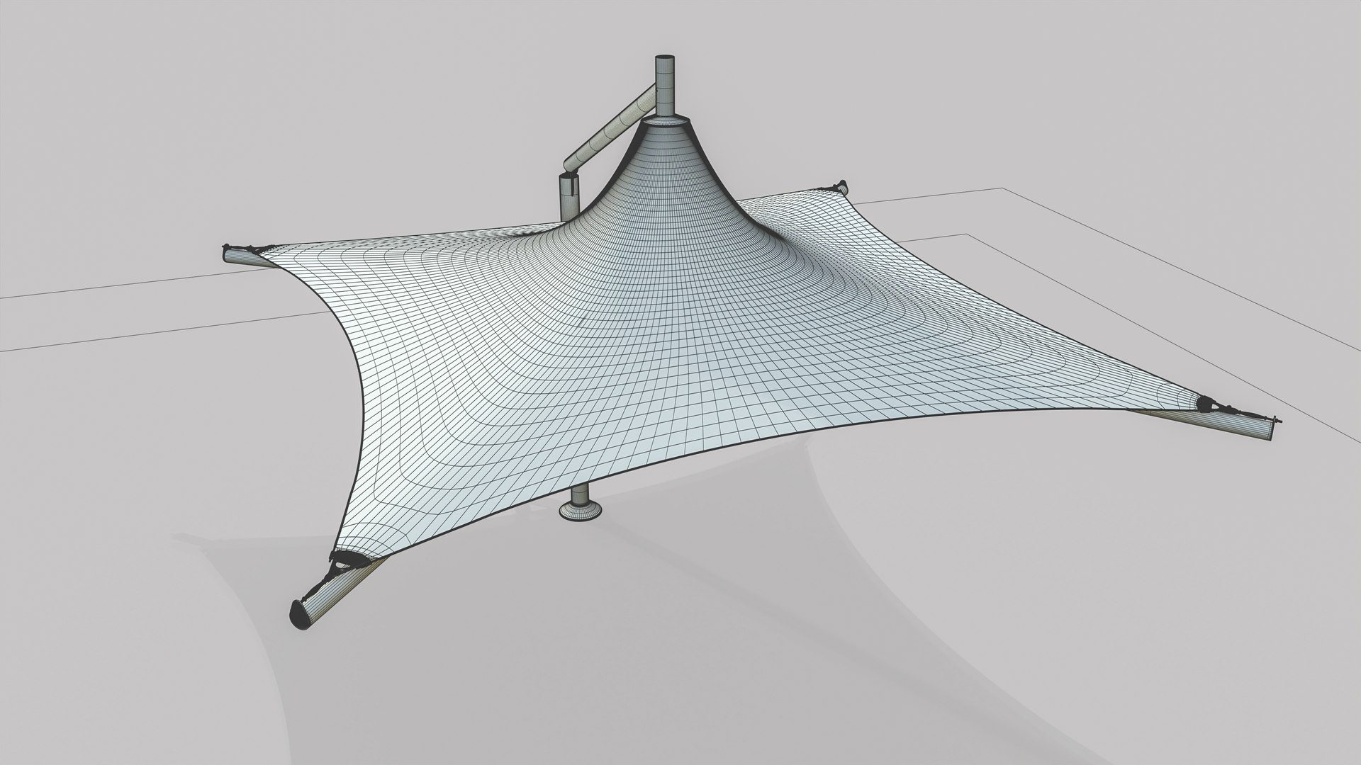 Tensile Structure Design 3D - TurboSquid 2374323