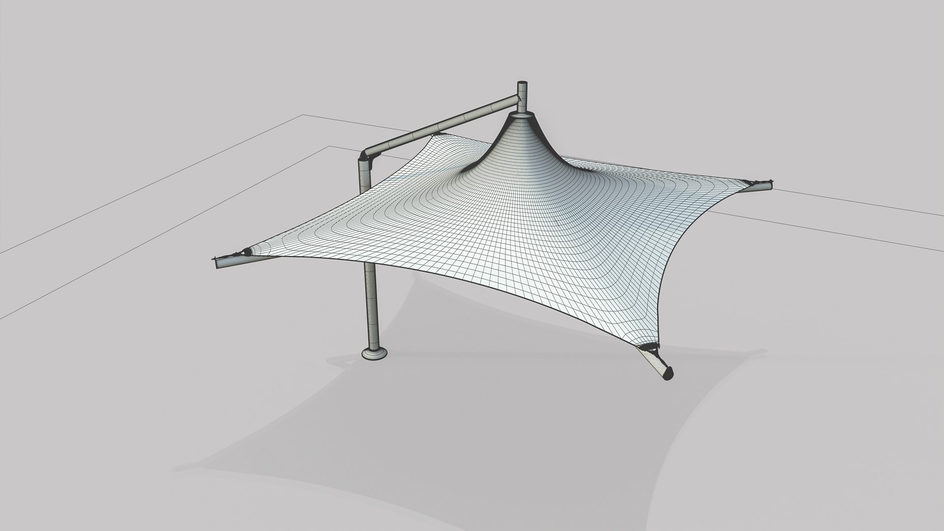Tensile Structure Design 3D - TurboSquid 2374323