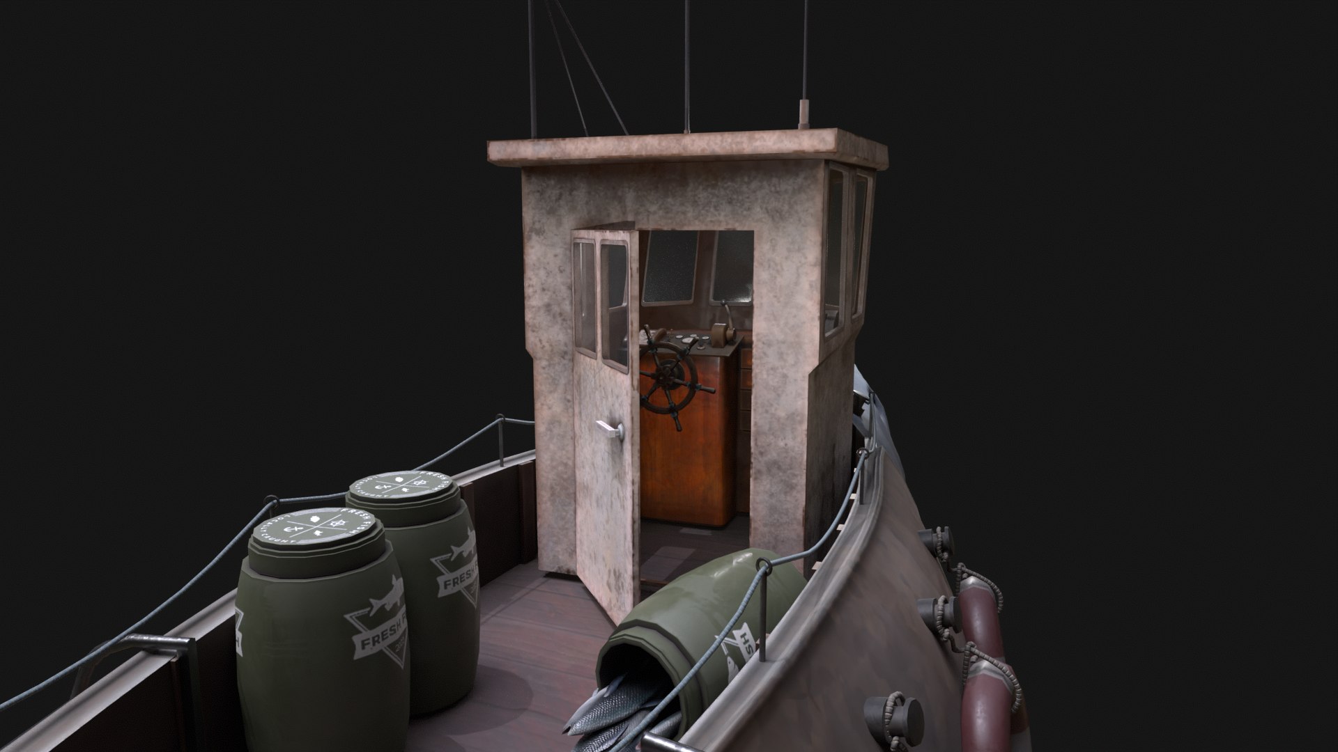 Shark Ship 3D Model - TurboSquid 2029584