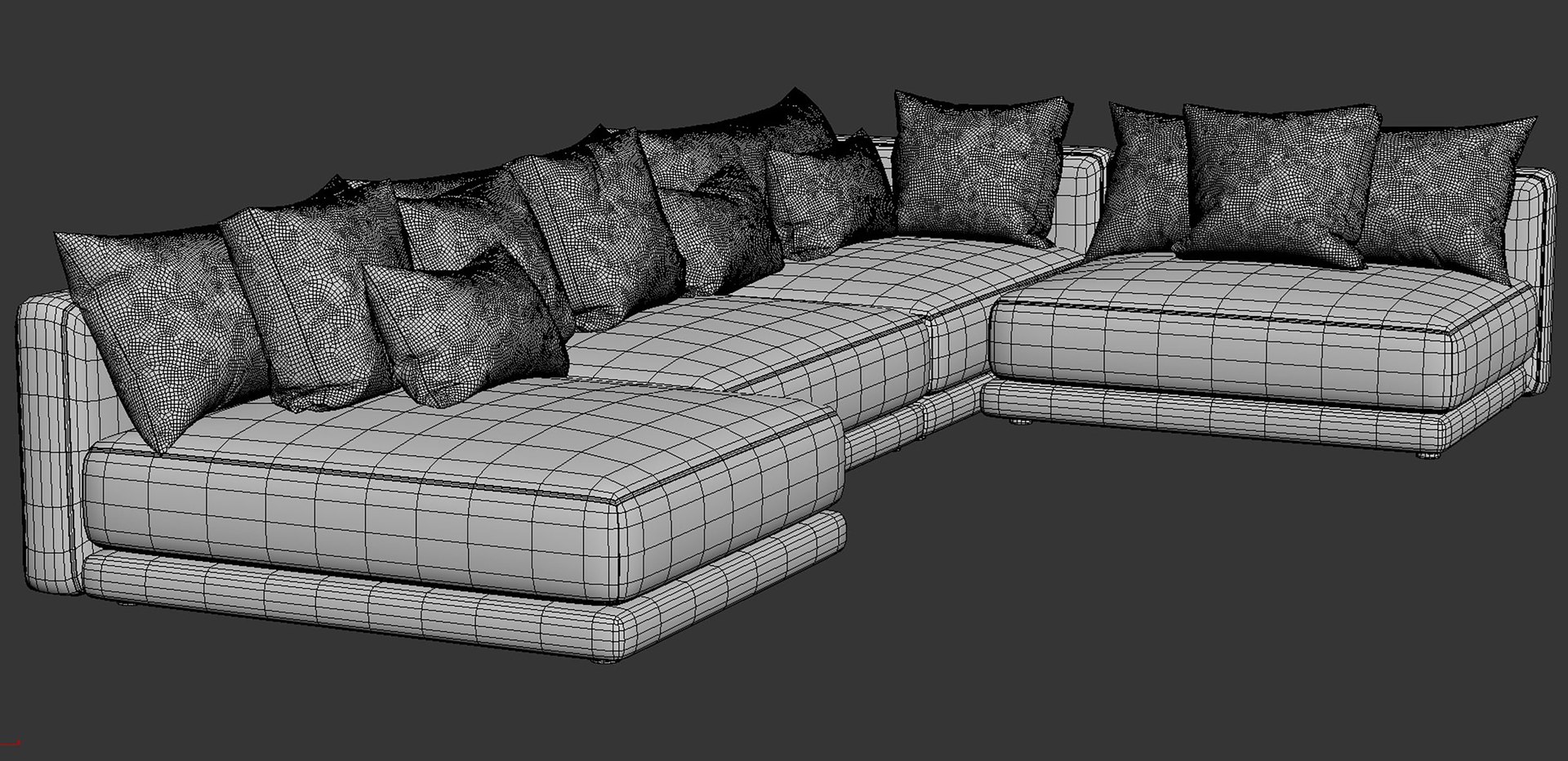 3D Katarina Corner Couch Sofa By Blanche Model - TurboSquid 2103008