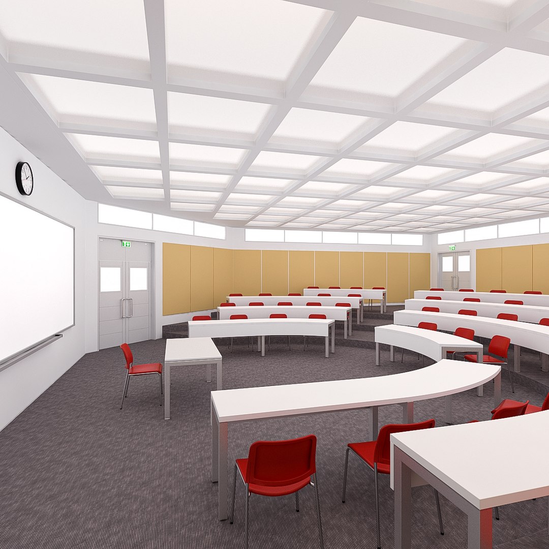 Classroom 03 3D model - TurboSquid 2134191