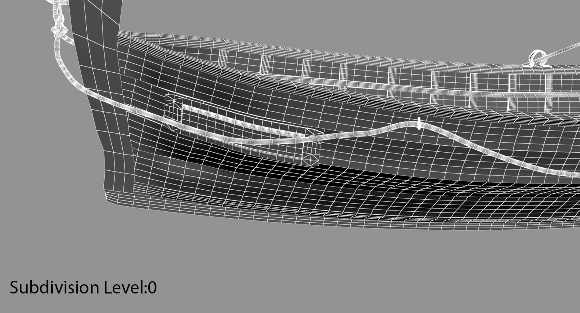 small boat 3d model
