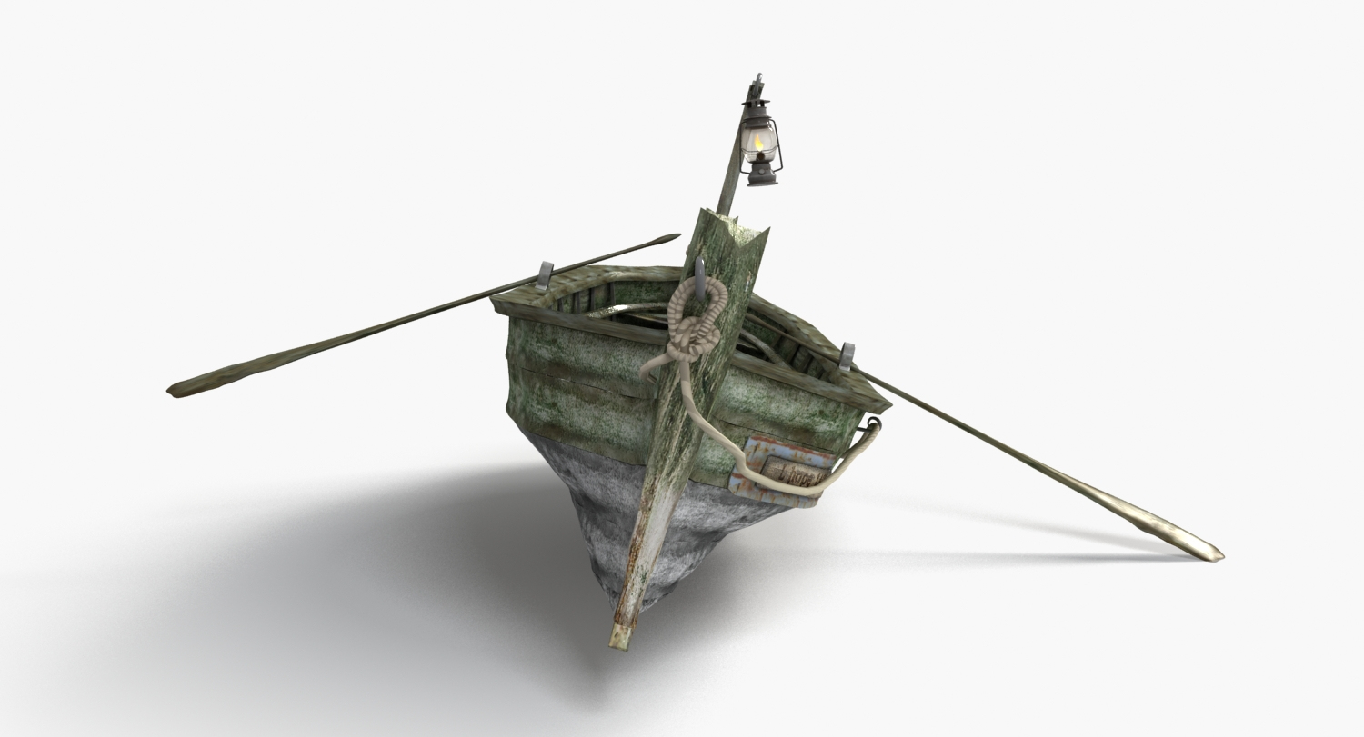 small boat 3d model
