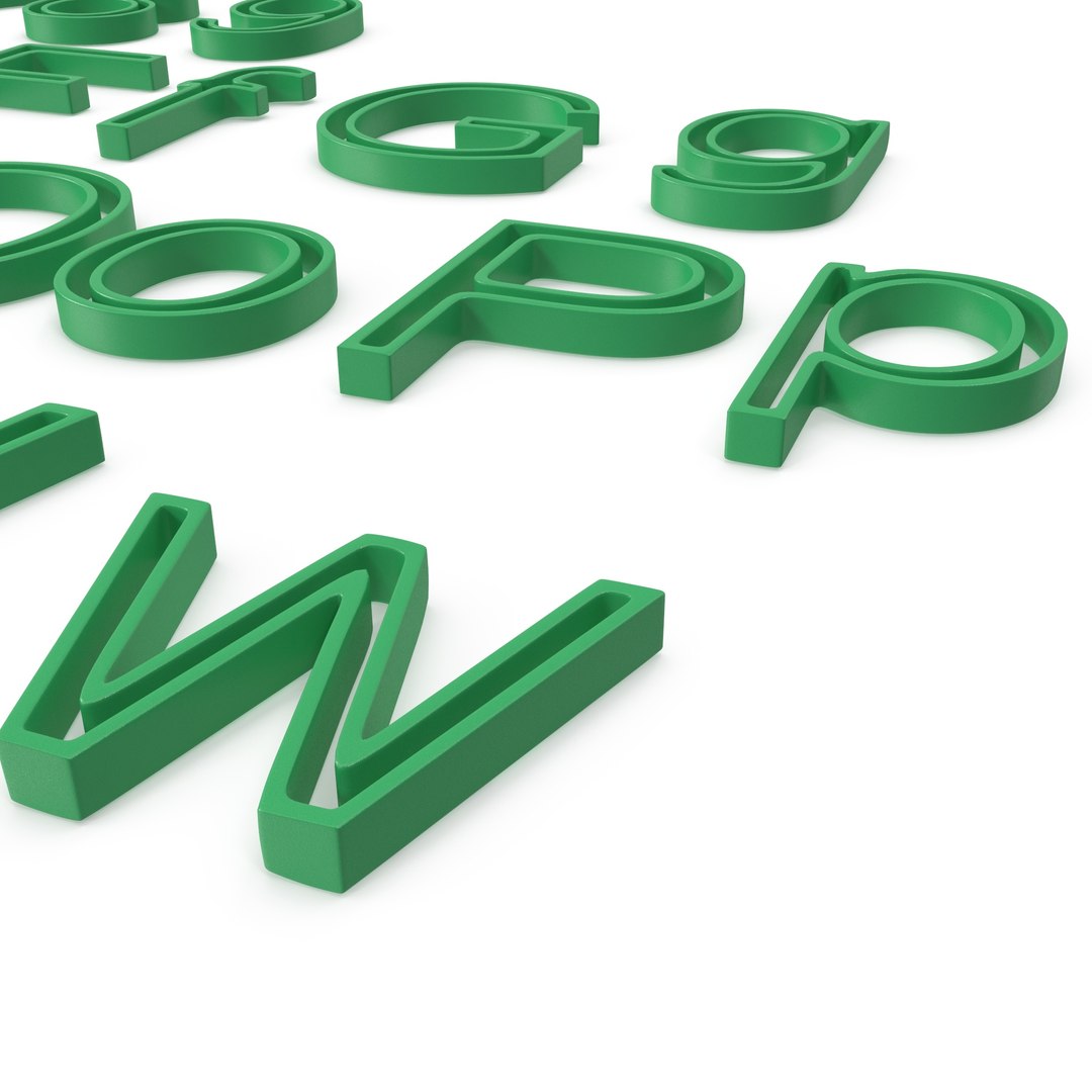 3D Alphabet Plastic 6 - TurboSquid 2139502