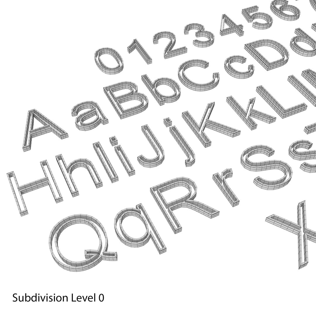3D Alphabet Plastic 6 - TurboSquid 2139502