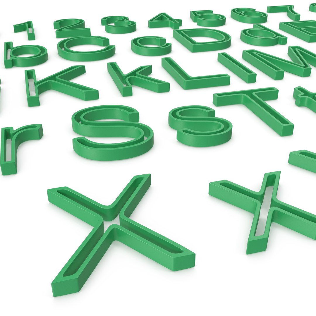 3D Alphabet Plastic 6 - TurboSquid 2139502