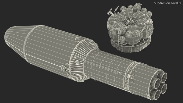 3D model Soyuz 2 Rocket Stage 3 - TurboSquid 1772674