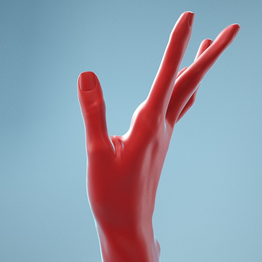 Female hand model - TurboSquid 1451698
