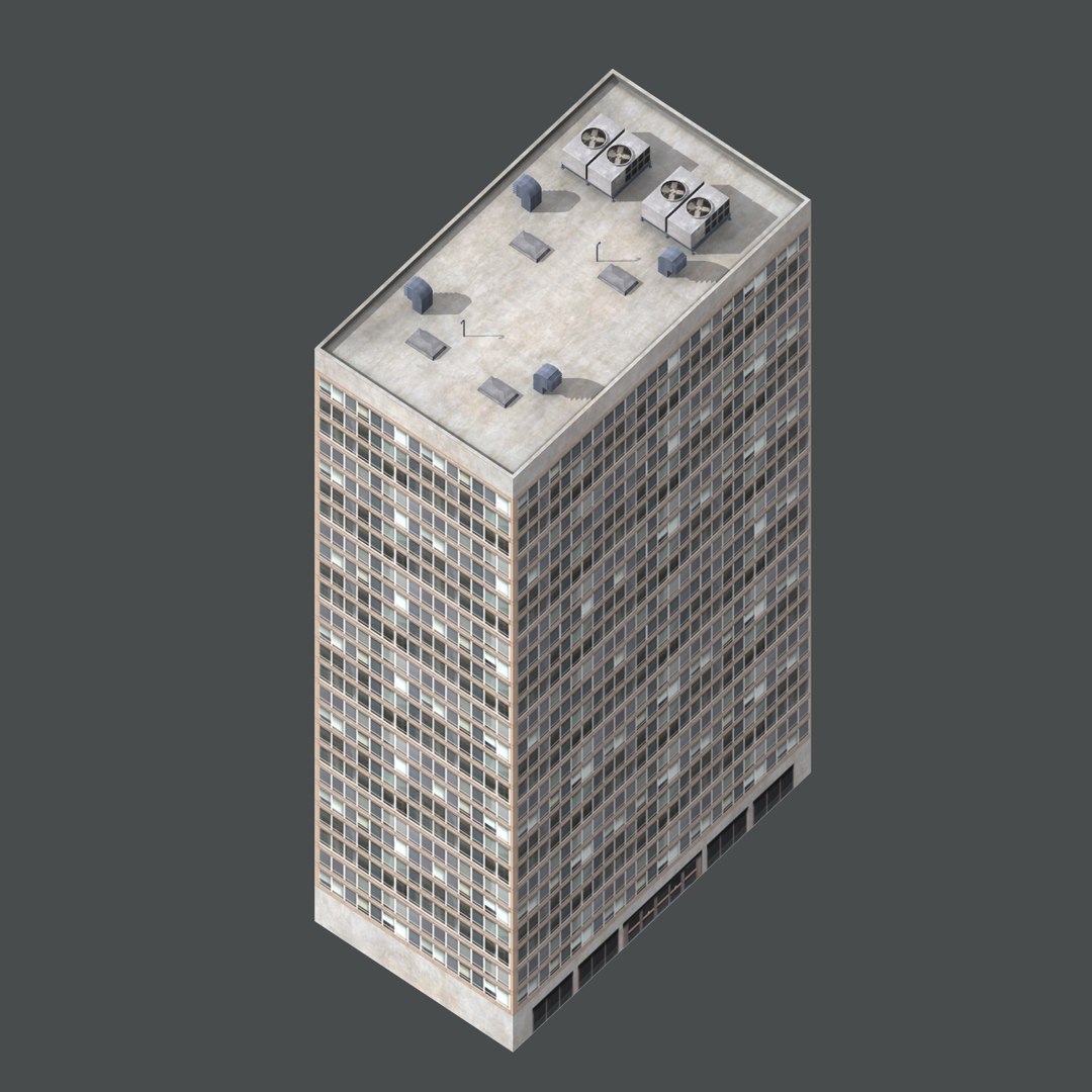 3d max isometric building