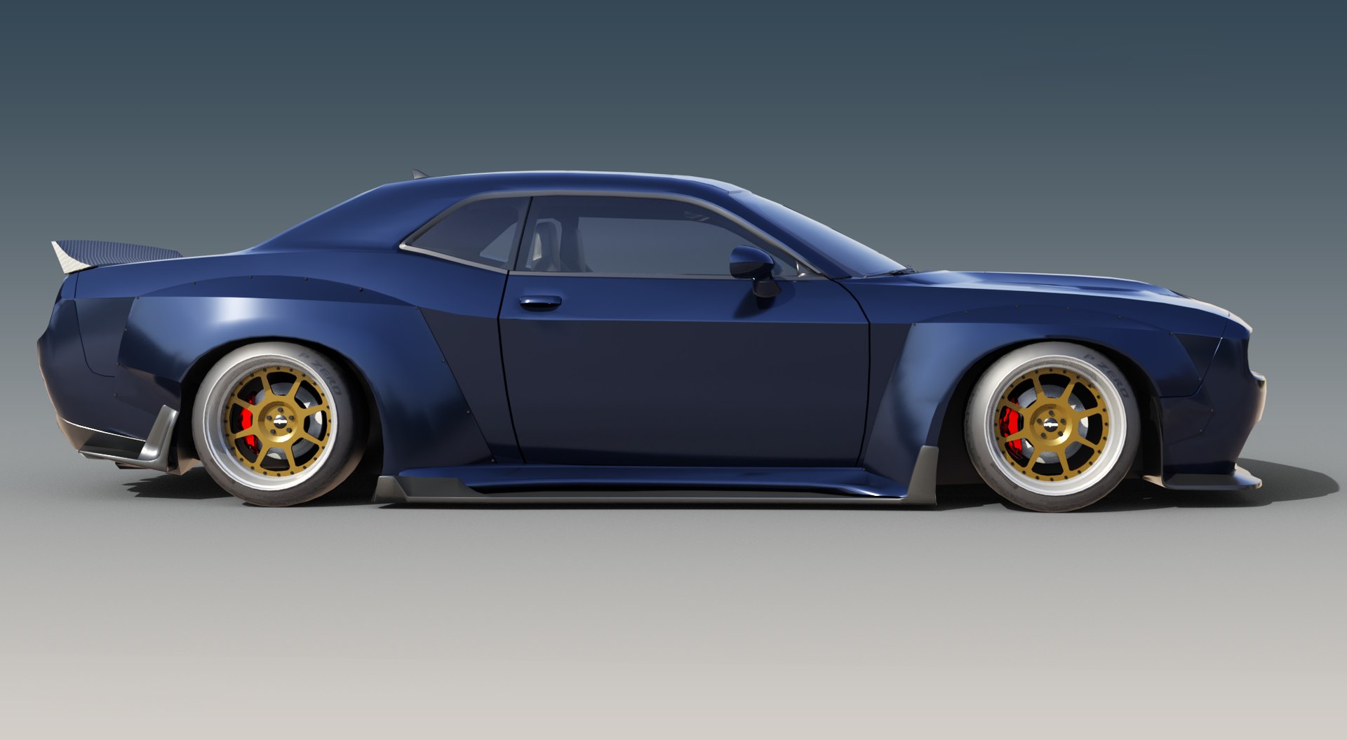 3D Model Challenger SRT Wide Body Kit - TurboSquid 2102798