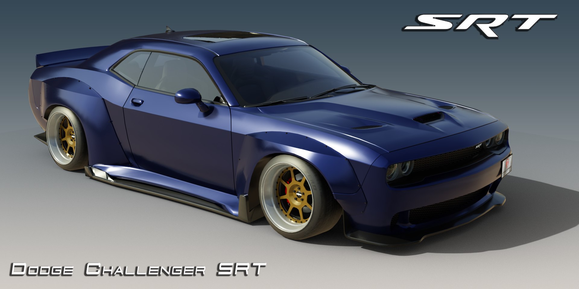 Challenger SRT Wide body kit 3D 모델 - TurboSquid 2102798
