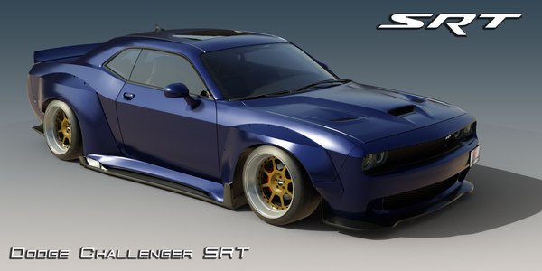 Challenger SRT Wide body kit 3D 모델 - TurboSquid 2102798