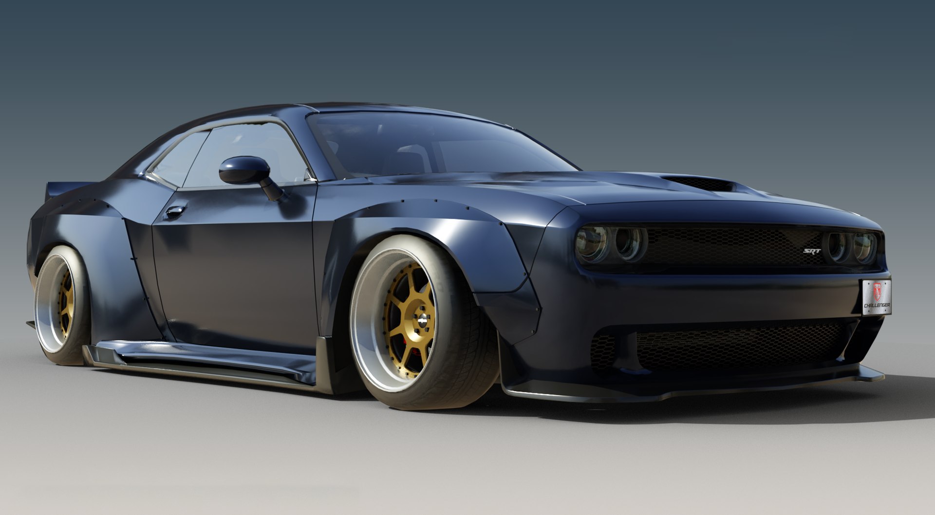 3D Model Challenger SRT Wide Body Kit - TurboSquid 2102798