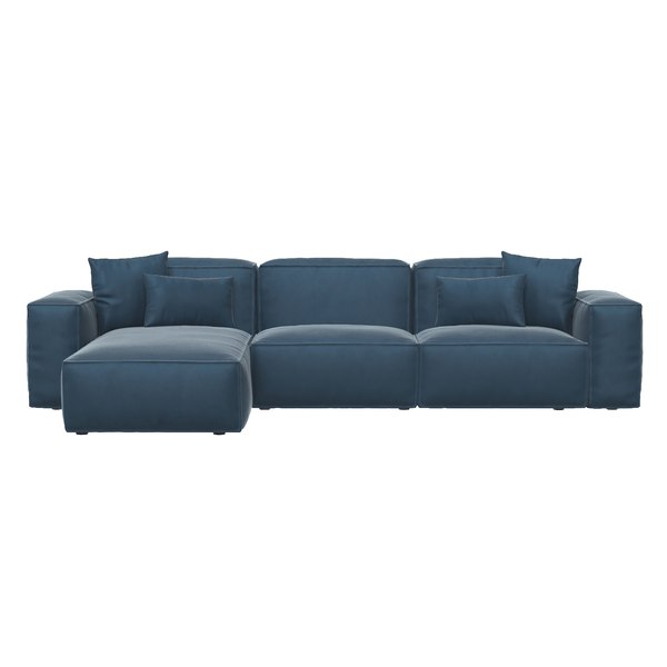modelo 3d Nordic Fabric Modular Sofa - TurboSquid 2085472