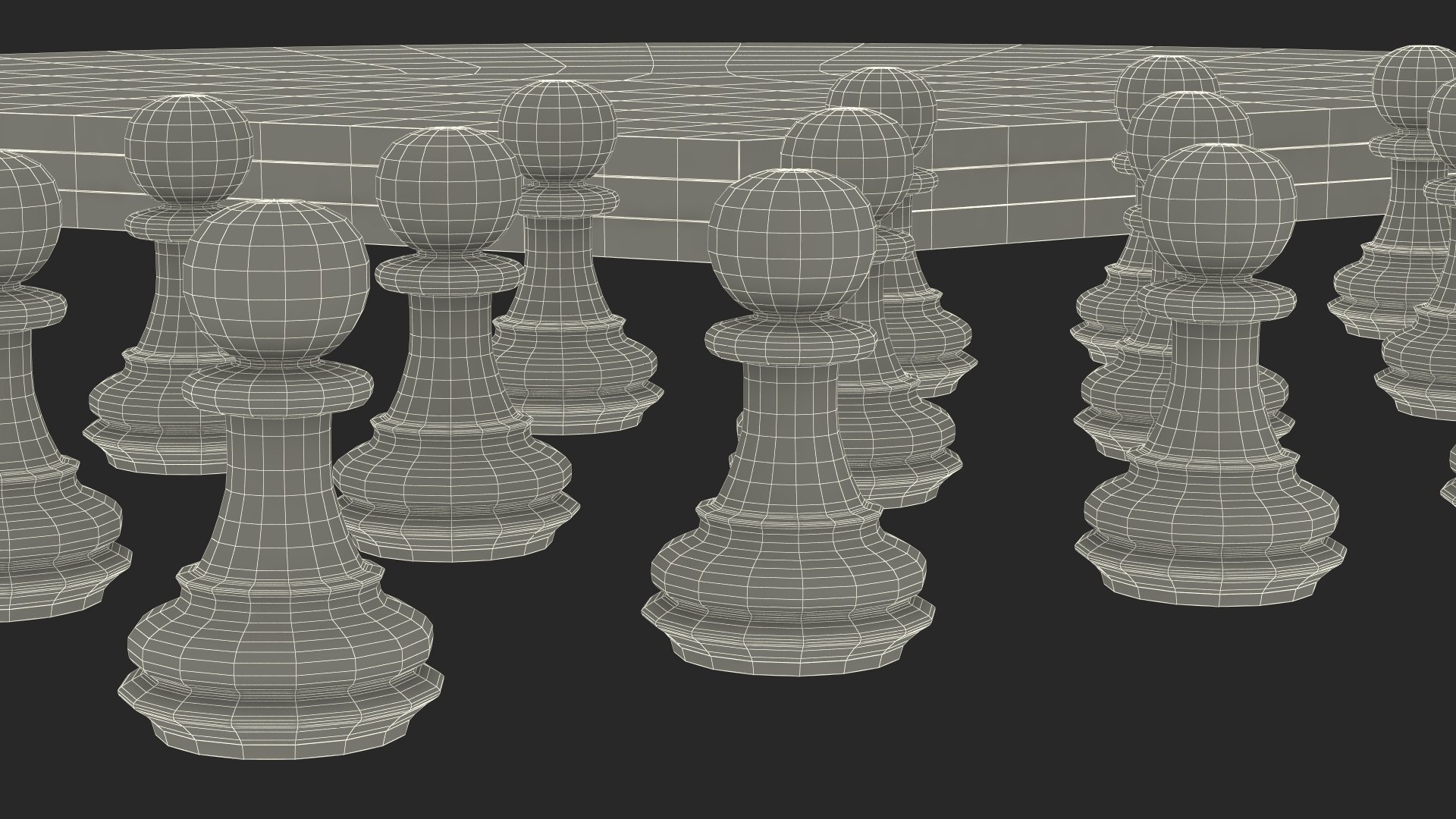 3D model Three Player Chess Set Folded - TurboSquid 2068562