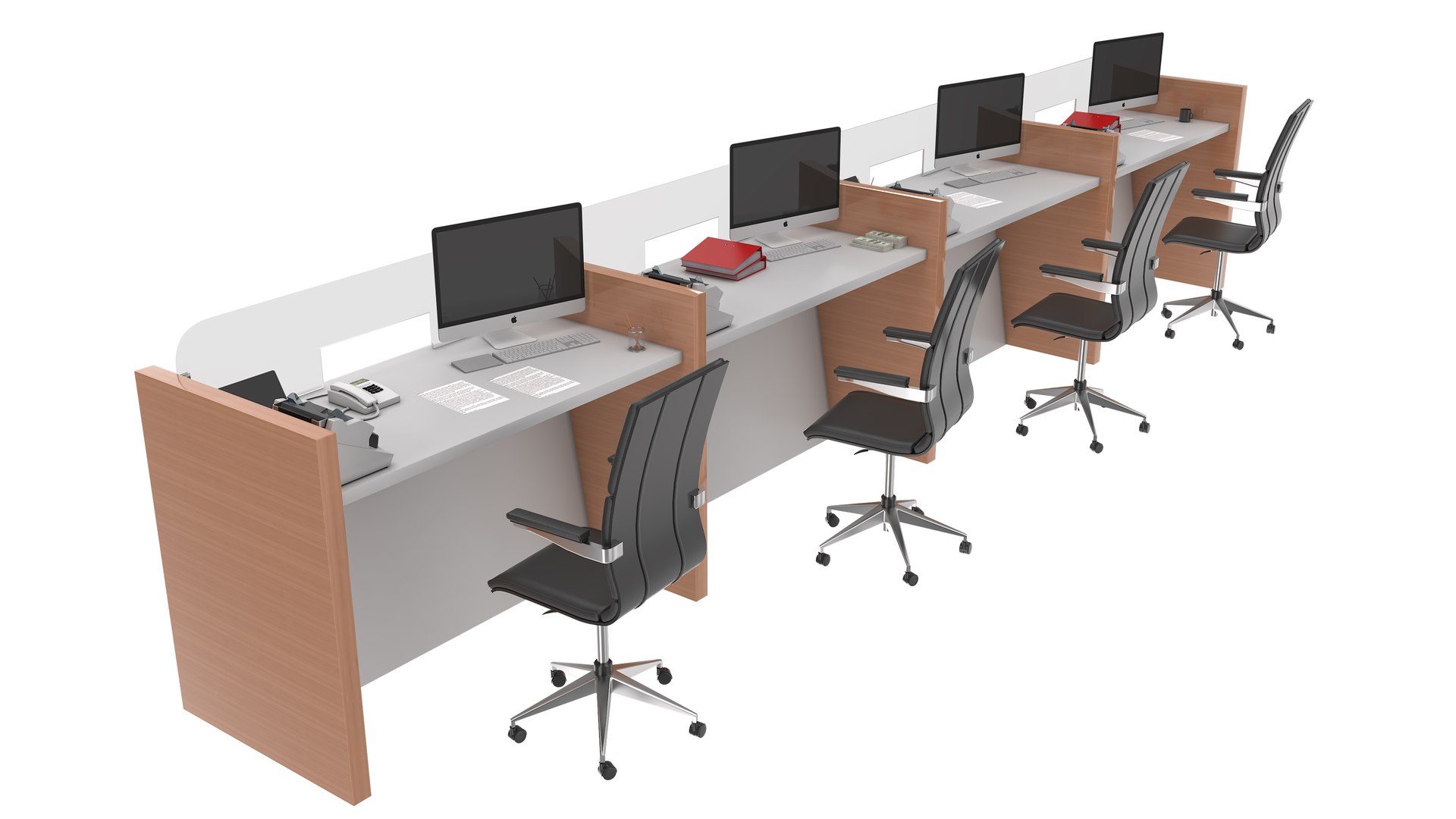 3D Bank Cash Counter - TurboSquid 2260141