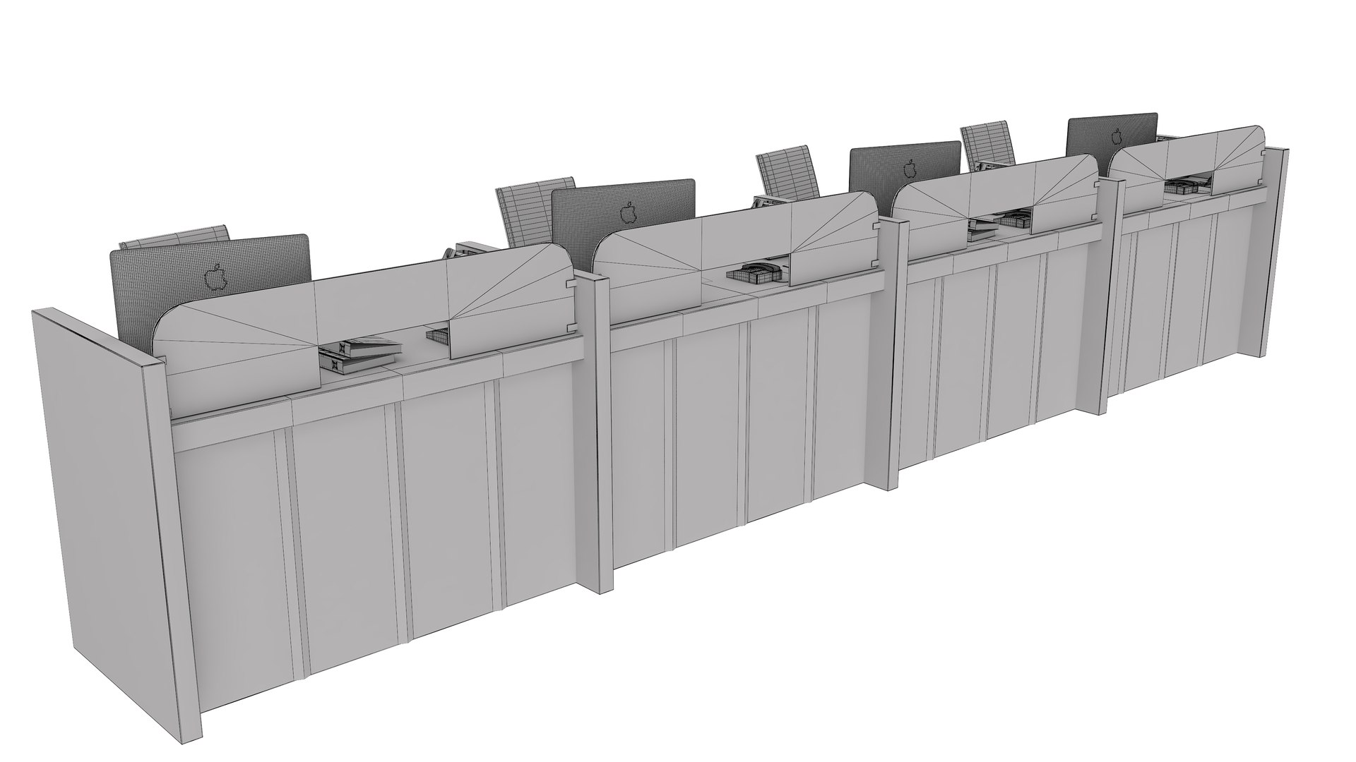 3D Bank Cash Counter - TurboSquid 2260141